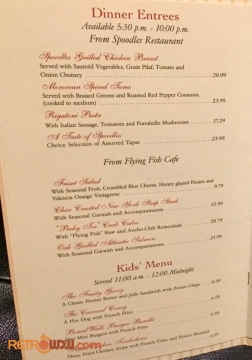 Walt Disney World Menus Gallery - RetroWDW