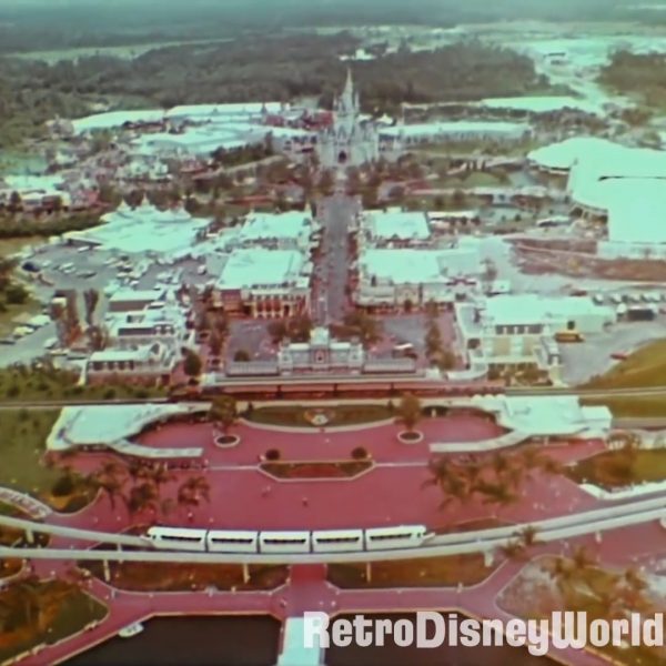 The Magic Kingdom at Walt Disney World (1974) - Aerial of MK - RetroWDW