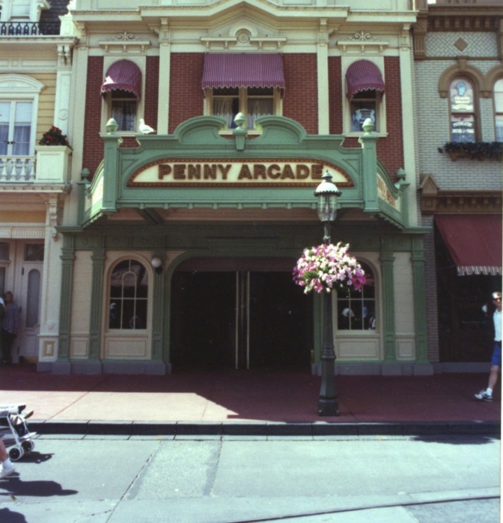 Main Street USA Penny Arcade - 1995 by How Bowers - RetroWDW