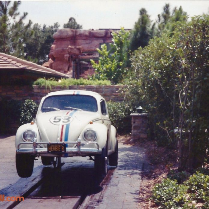 Herbie pops a wheelie on the Disney-MGM Studios Backlot Tour 1989 ...