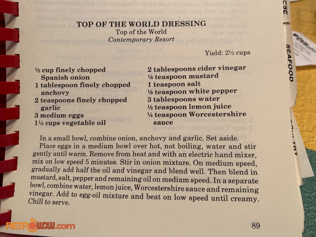 WDW Recipes Gallery - RetroWDW