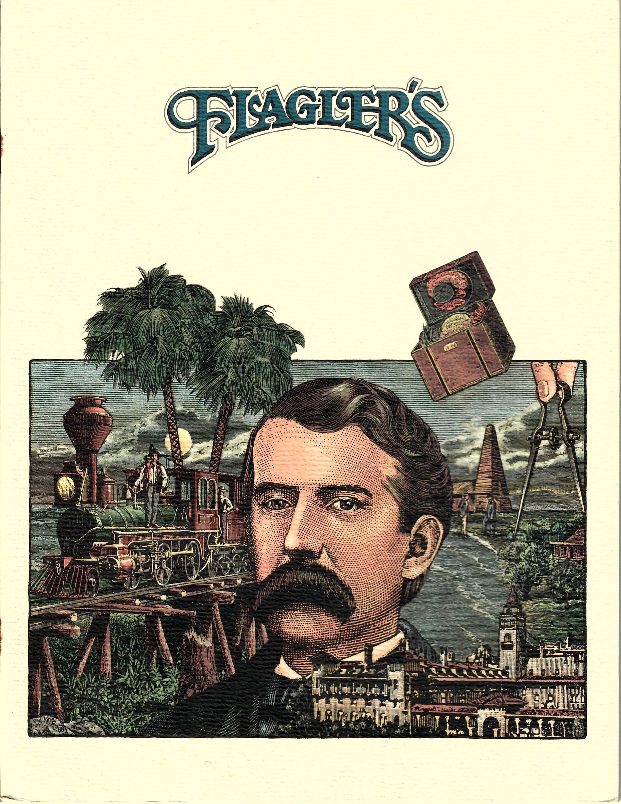 Flagler's Breakfast Menu - Grand Floridian Resort 1988 - RetroWDW